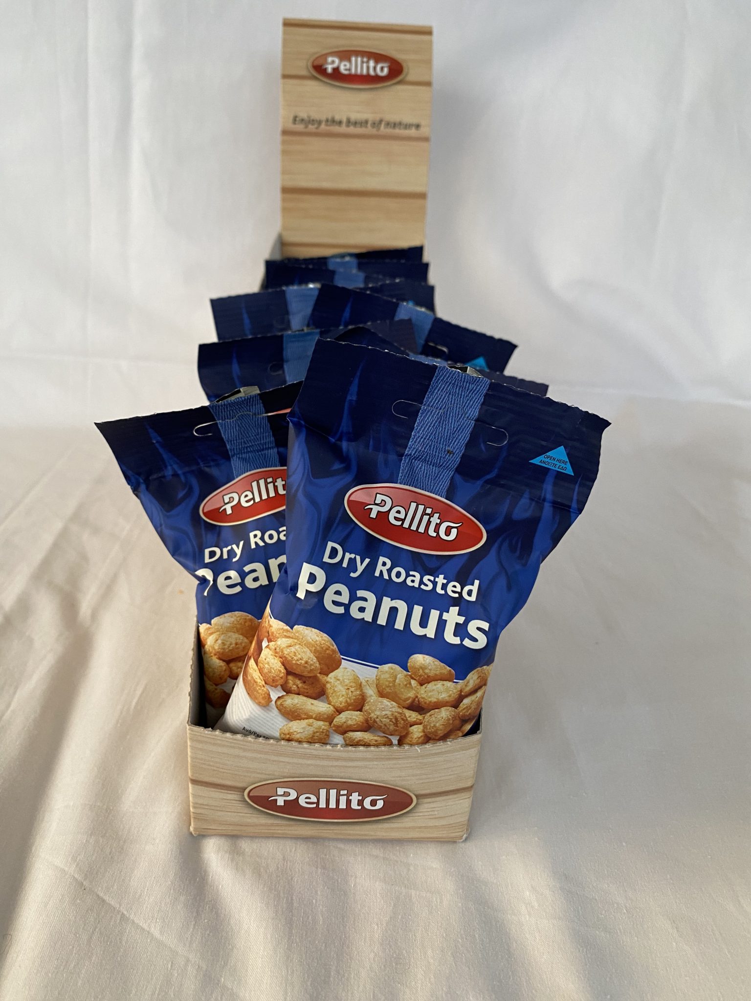 Dry Roasted. 10 Pkt Box.Pellito - Peanuts