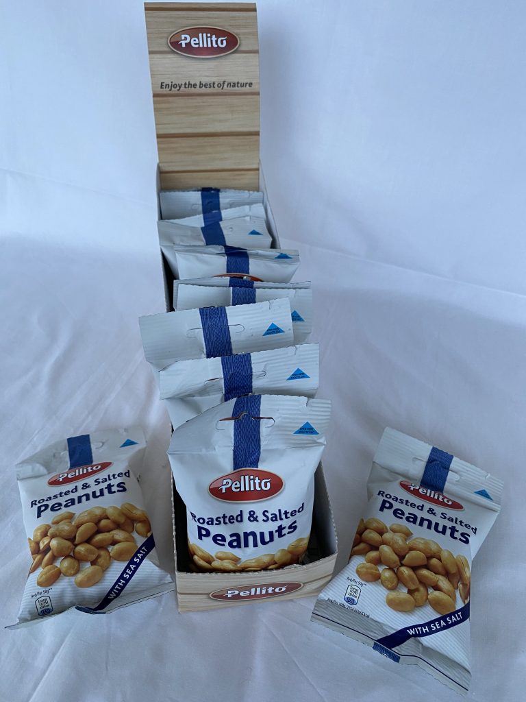 Roasted and Salted.10 Pkt Box.Pellito - Peanuts