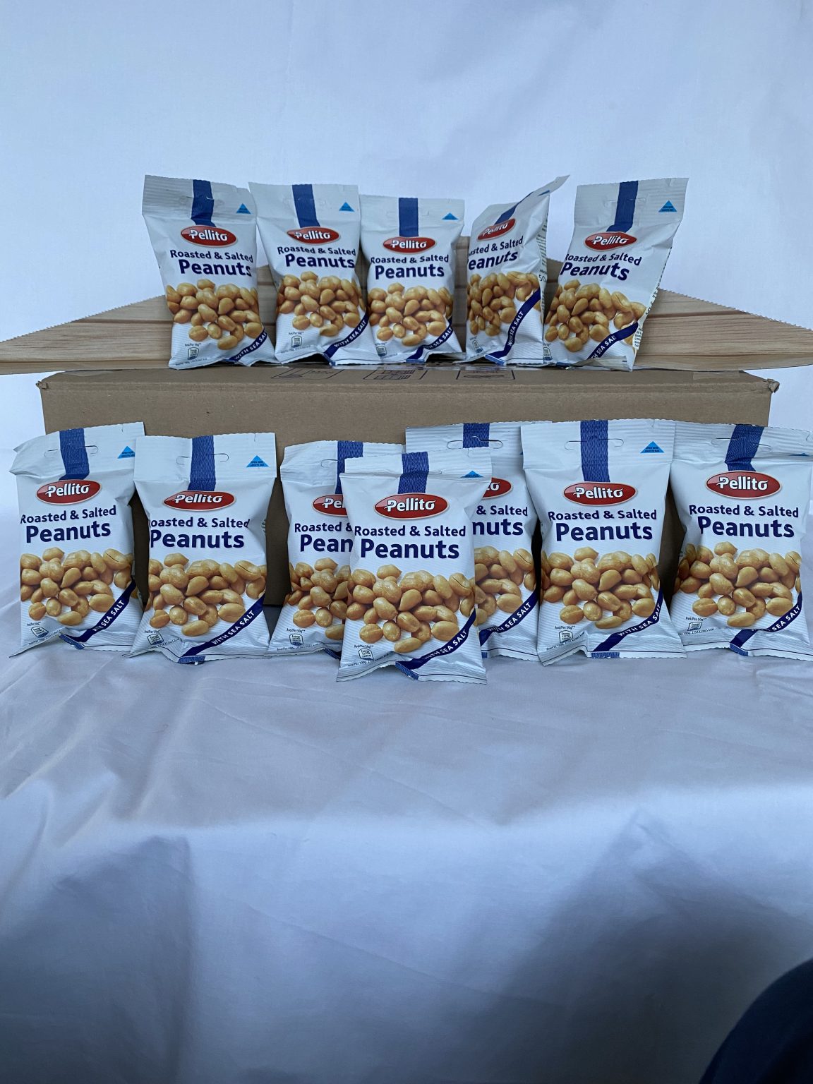 Roasted and Salted.50 Pkt Box.Pellito - Peanuts